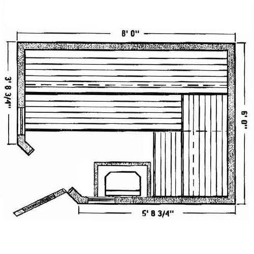 Corner Sauna Kit - 5 Sided Modular Sauna - Pre Fab – Saunas.com