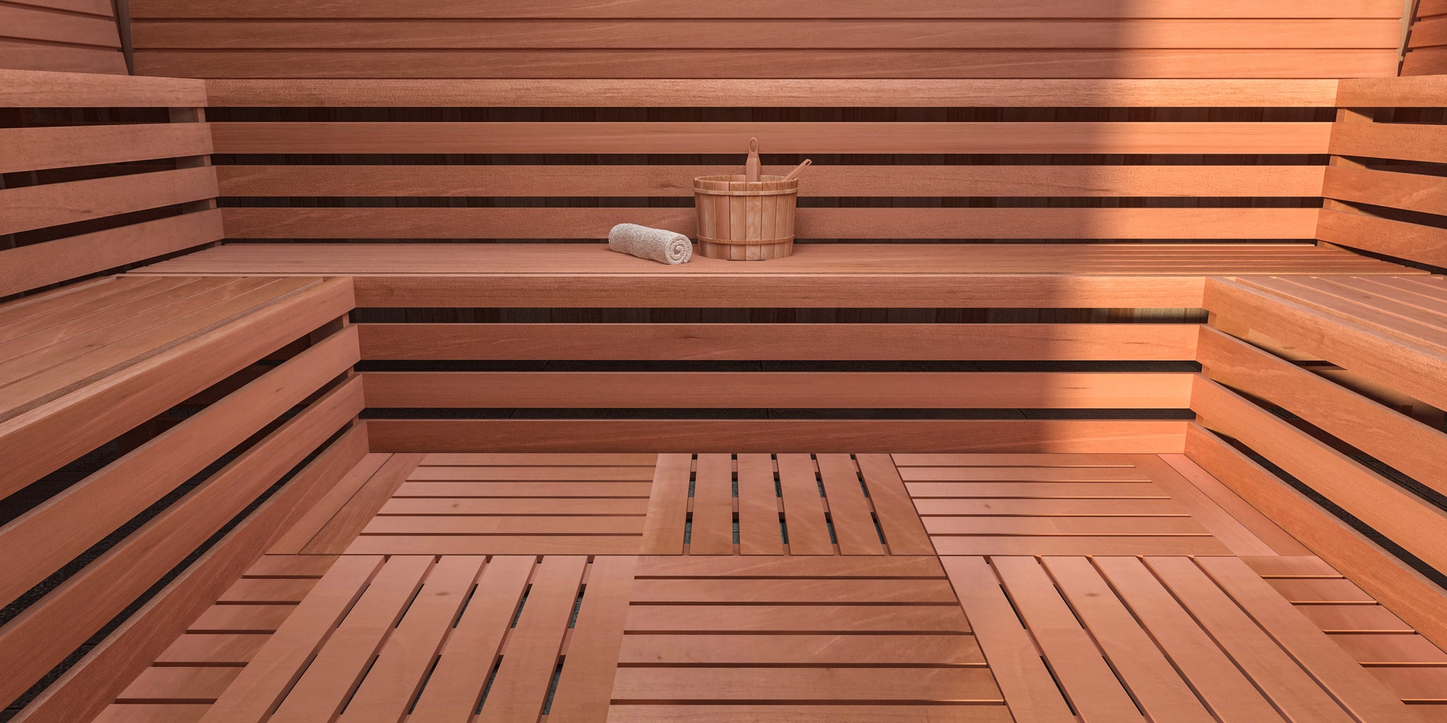 Cedar Sauna Duckboard 24" x24" Pre-built flooring – Saunas.com