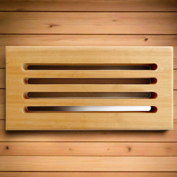 Hand-Crafted Spanish Cedar Sauna Vent Cover – Saunas.com